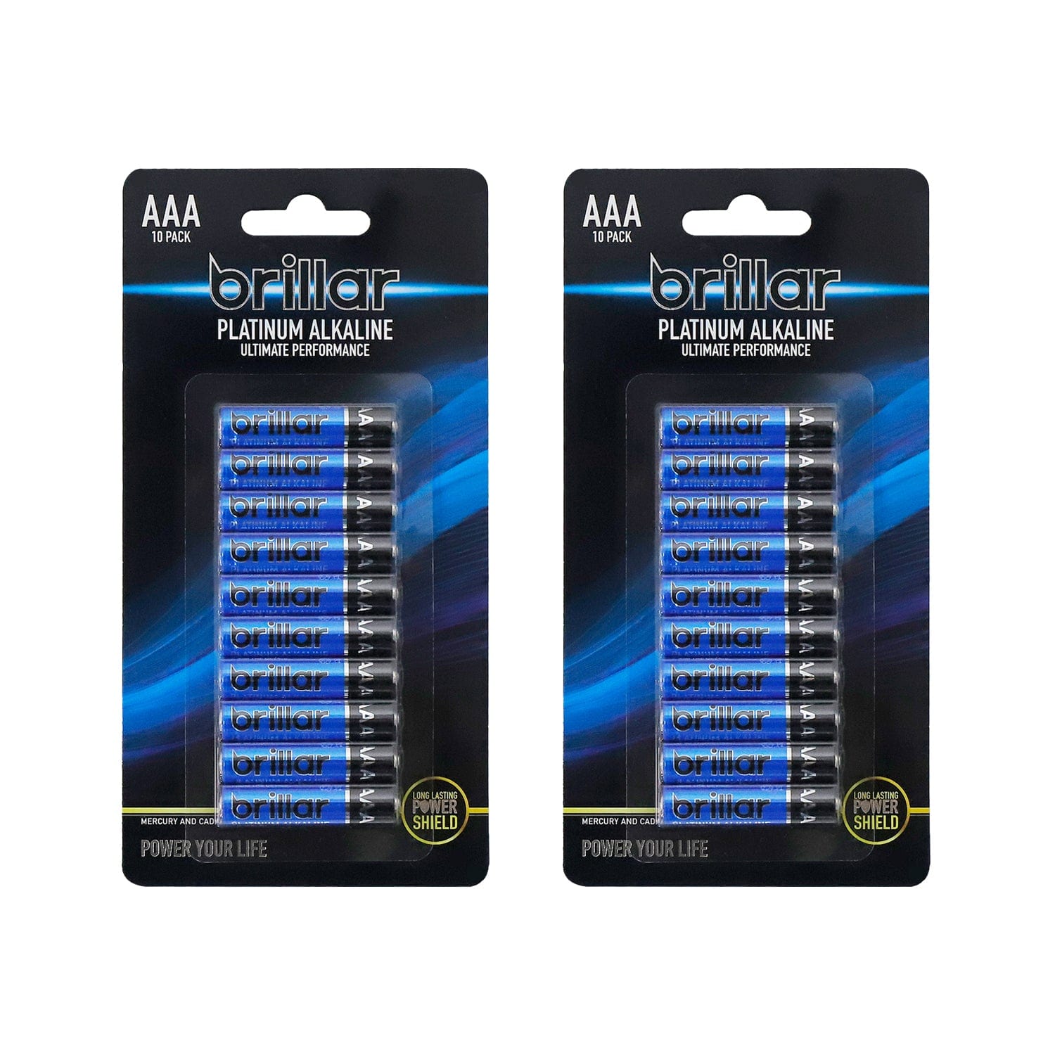 AAA Platinum Alkaline Batteries 20 Pcs - Brillar Batteries – Online ...