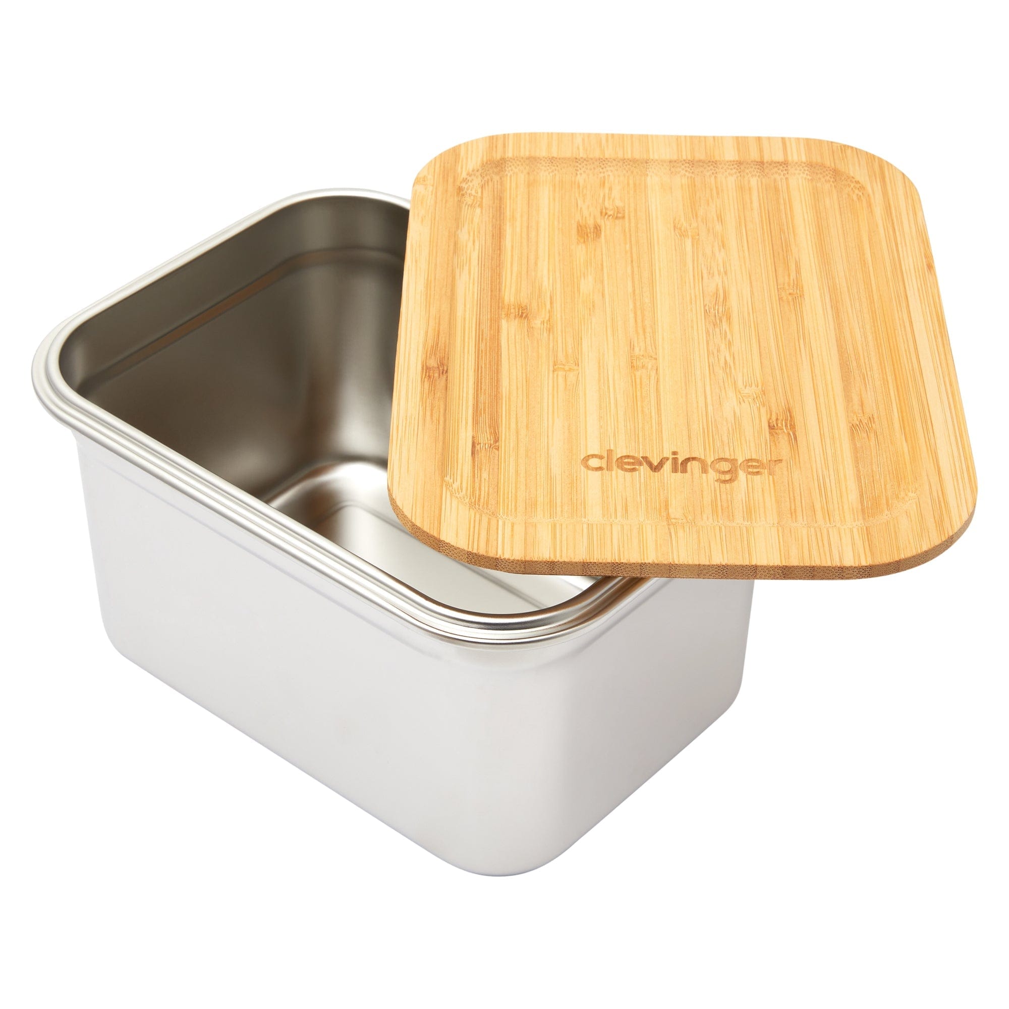 Clevinger Stainless Steel Bamboo Extra Large Lunch Box 2000ml – Online ...