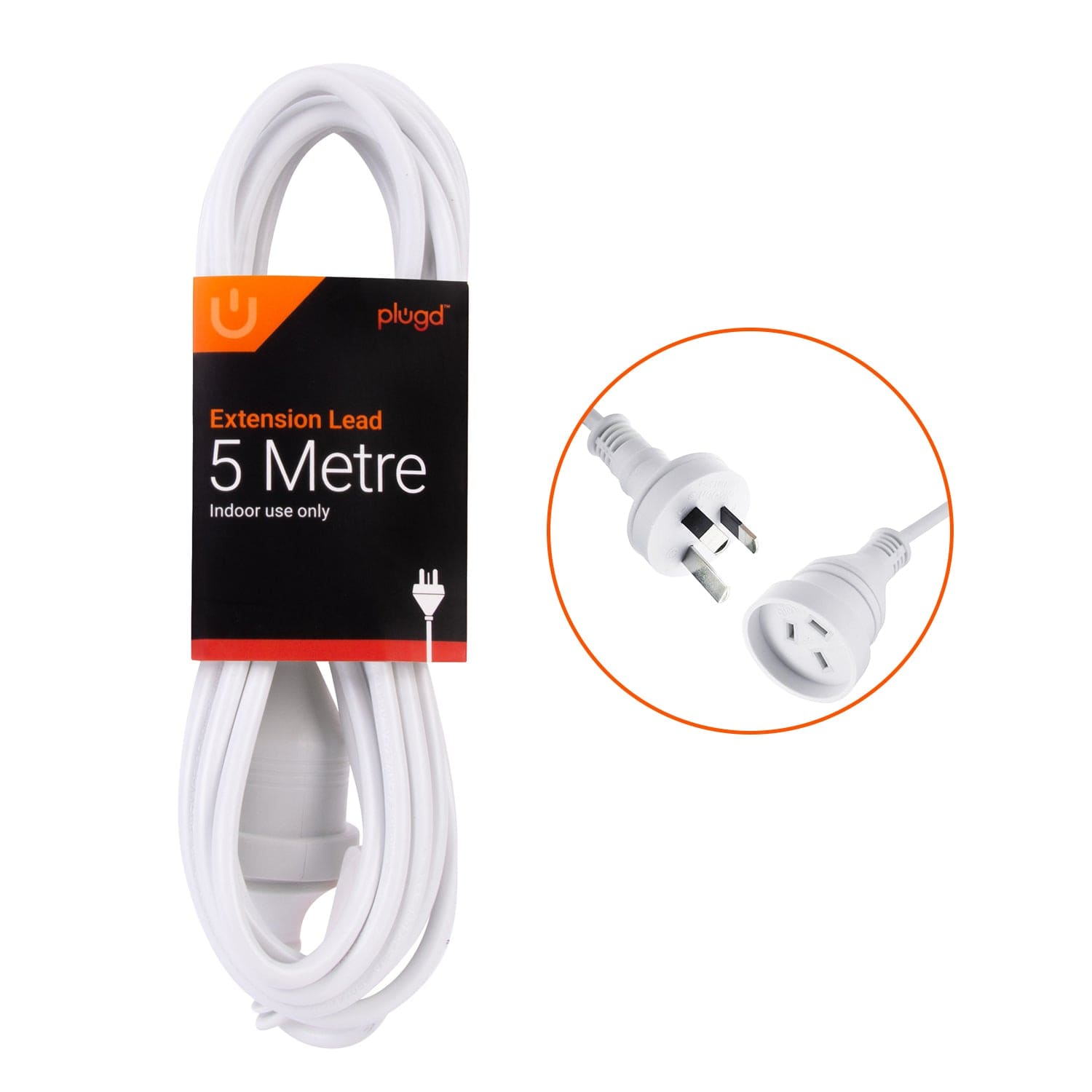 5 Meters Extension Power Outlets Lead – Online Homewares