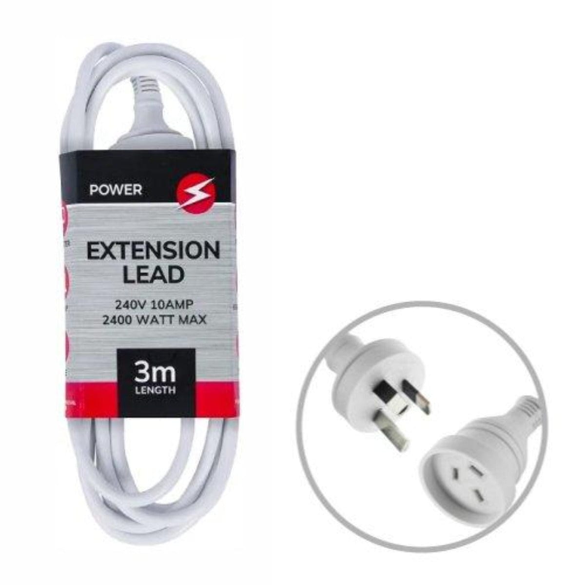 3 Meters Extension Power Outlets Lead – Online Homewares
